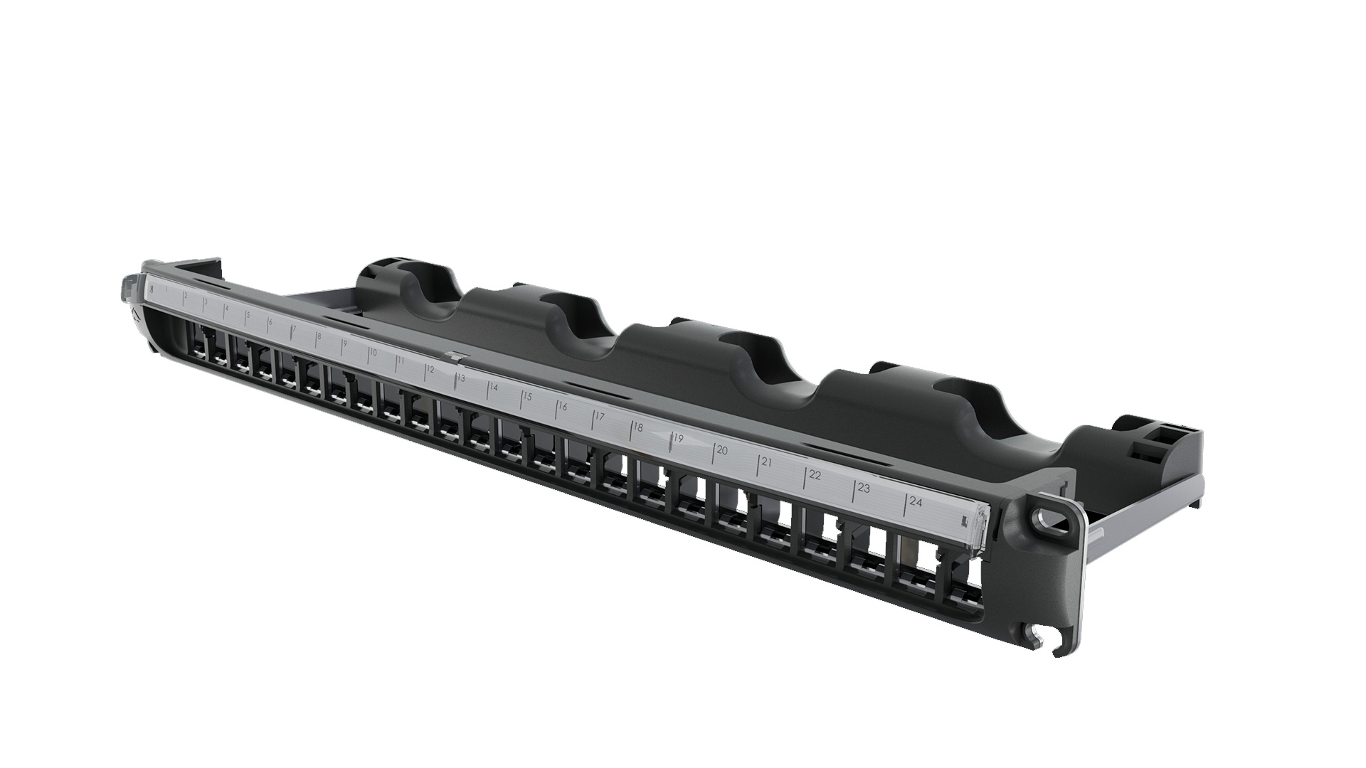 PATCH PANEL DESCARREGADO BLINDADO 24P COM ÍCONES – Lidercon