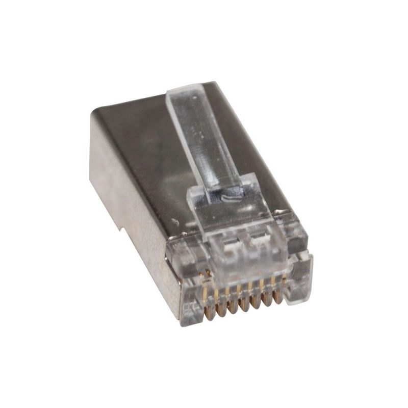 CONECTOR MACHO FTP BLINDADO RJ-45 – CAT.5E – Lidercon